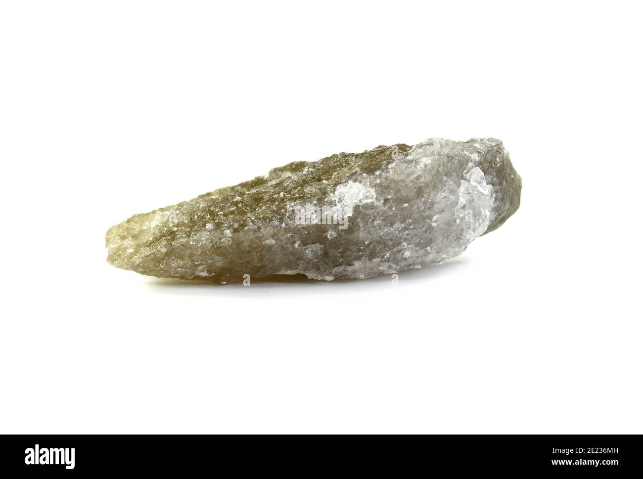 Block of rock salt mineral isolated on white background Stock Photo - Alamy