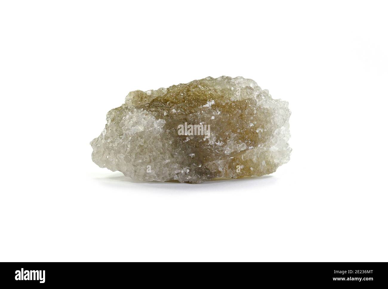 Block of rock salt mineral isolated on white background Stock Photo - Alamy