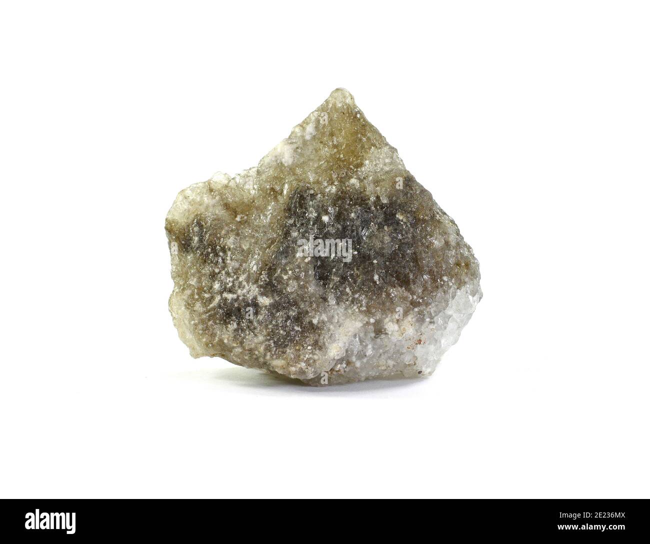 Block of rock salt mineral isolated on white background Stock Photo - Alamy