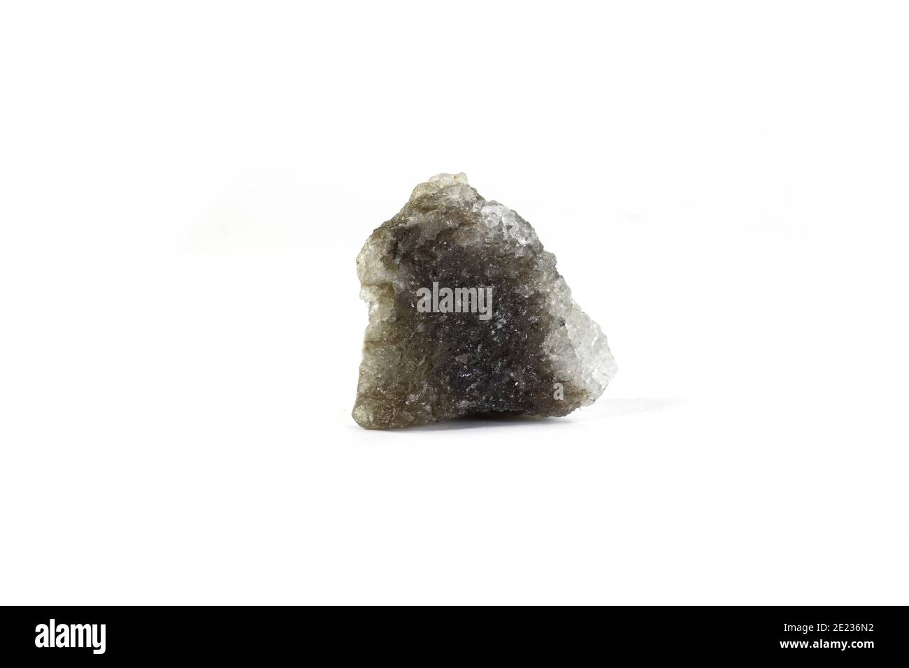 Block of rock salt mineral isolated on white background Stock Photo - Alamy