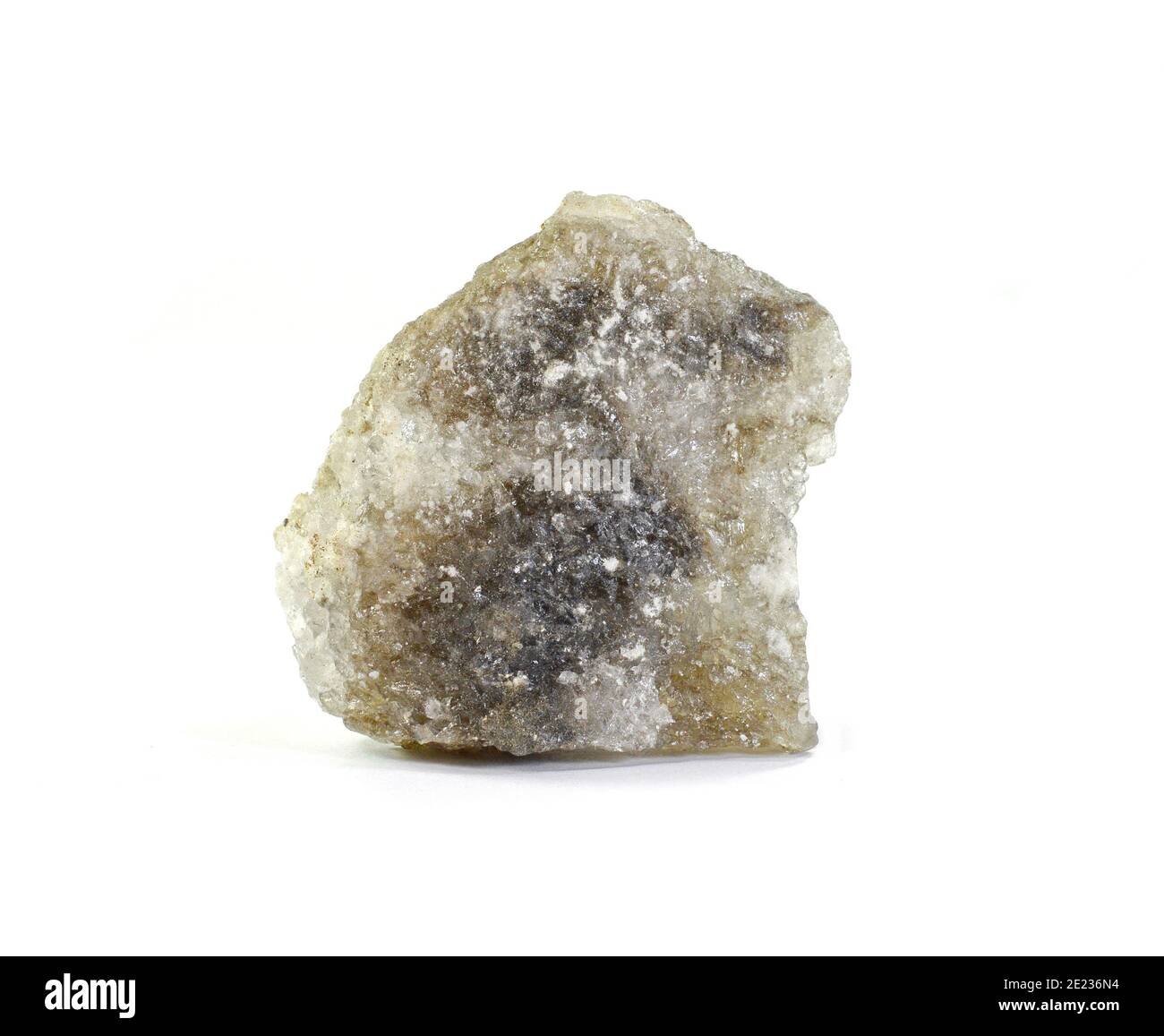 Block of rock salt mineral isolated on white background Stock Photo - Alamy