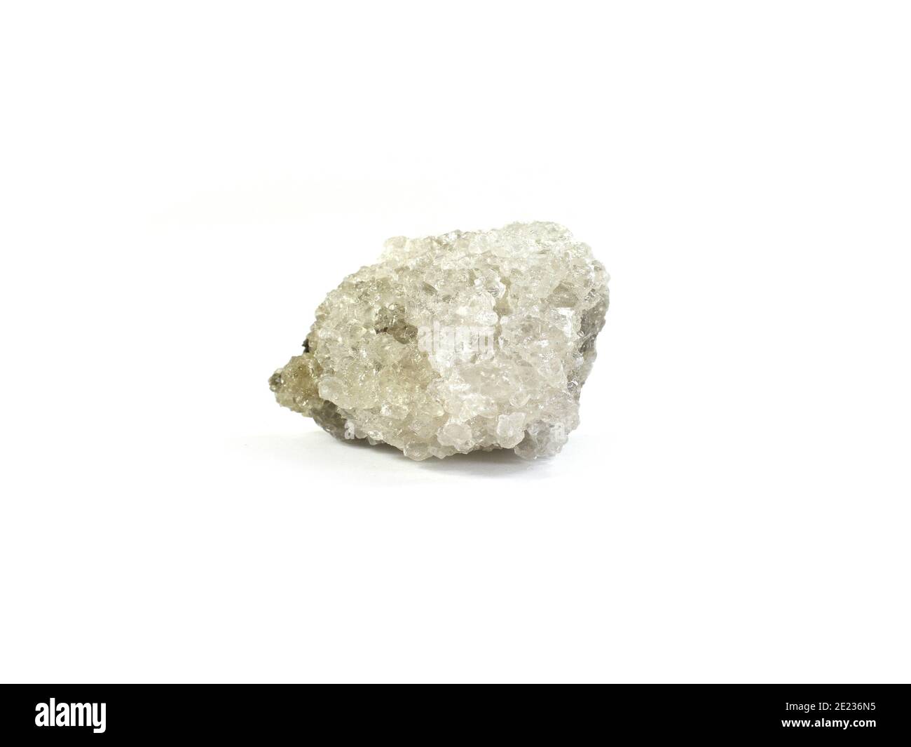 Block of rock salt mineral isolated on white background Stock Photo - Alamy