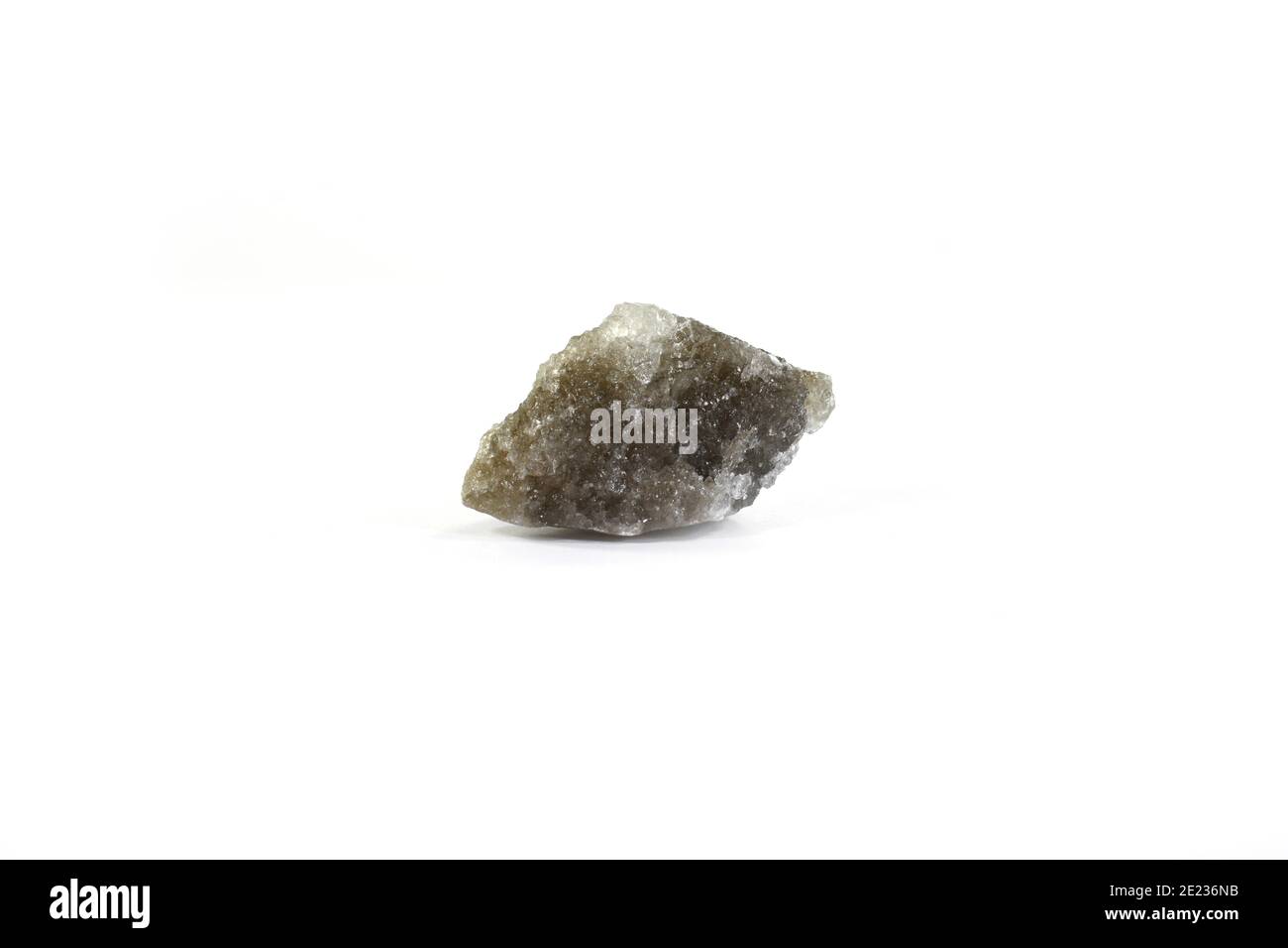 Block of rock salt mineral isolated on white background Stock Photo - Alamy