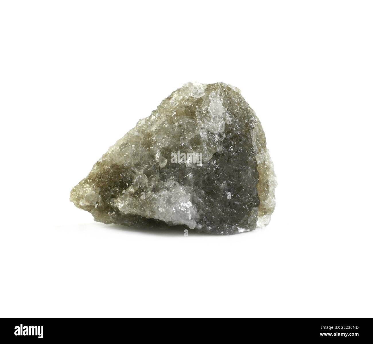 Block of rock salt mineral isolated on white background Stock Photo - Alamy
