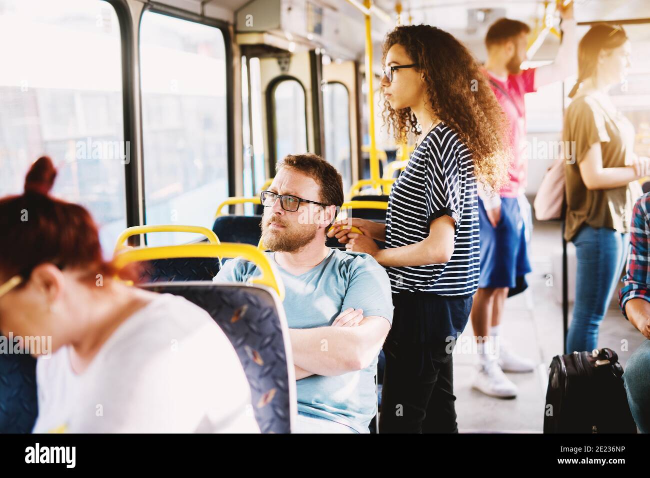 Multicultural crowd people train hi-res stock photography and images ...