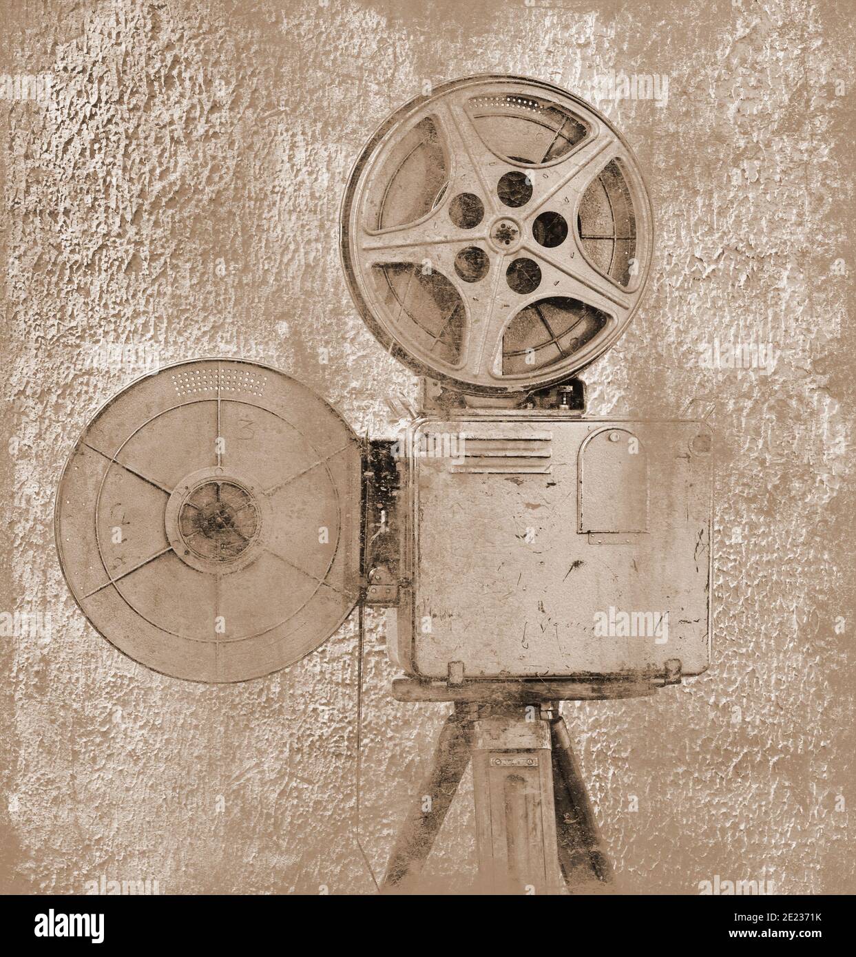 Vintage movie camera Stock Photo - Alamy