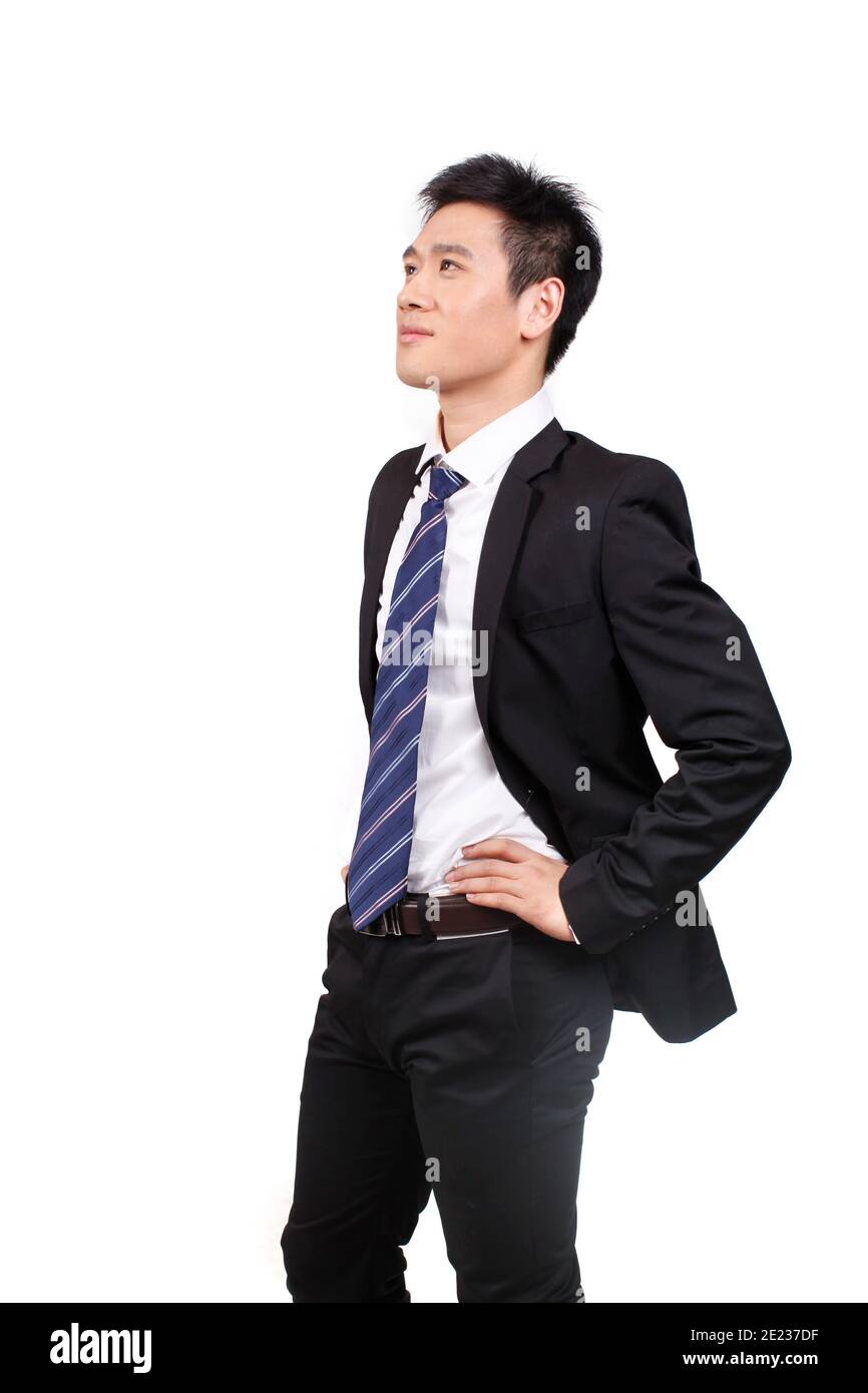 Business people with arms akimbo Cut Out Stock Images & Pictures - Alamy