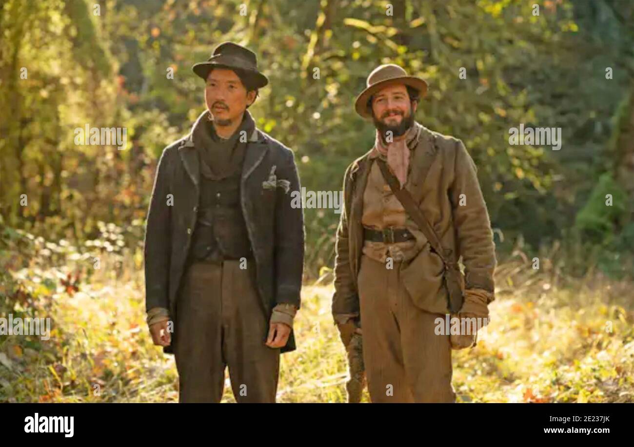 FIRST COW 2019 A24 film with Orion Lee at left and John Magaro. Photo ...