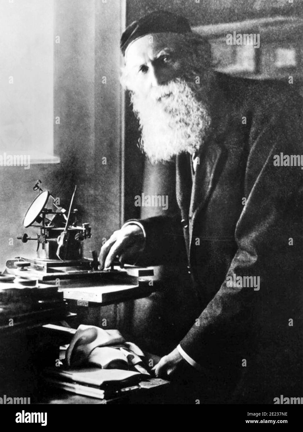 GEORGE JOHNSTONE STONEY (1826-1911) Irish physicist who introduced thew ...