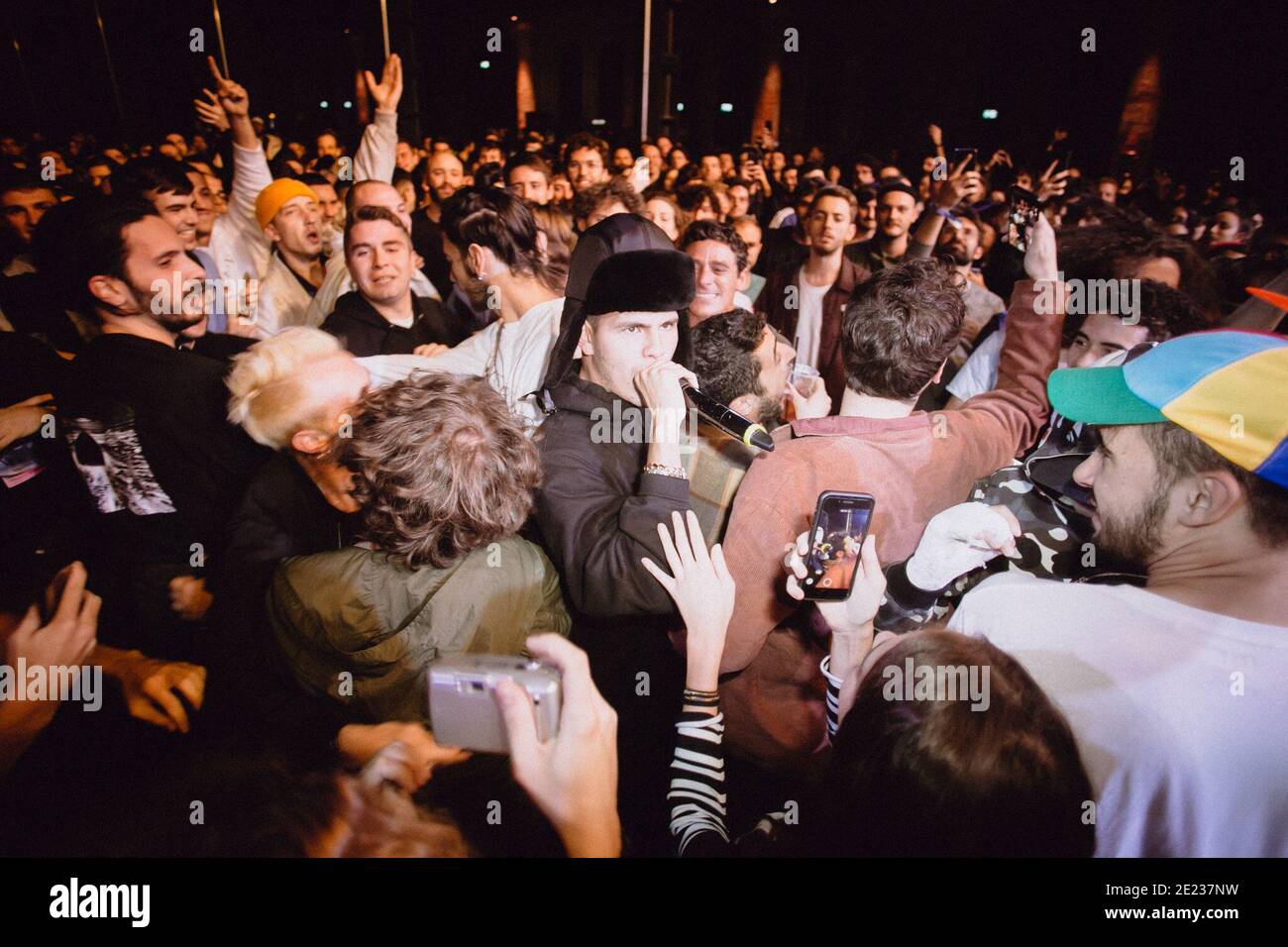 The rapper Slowthai performs live during the club to club festival in ...