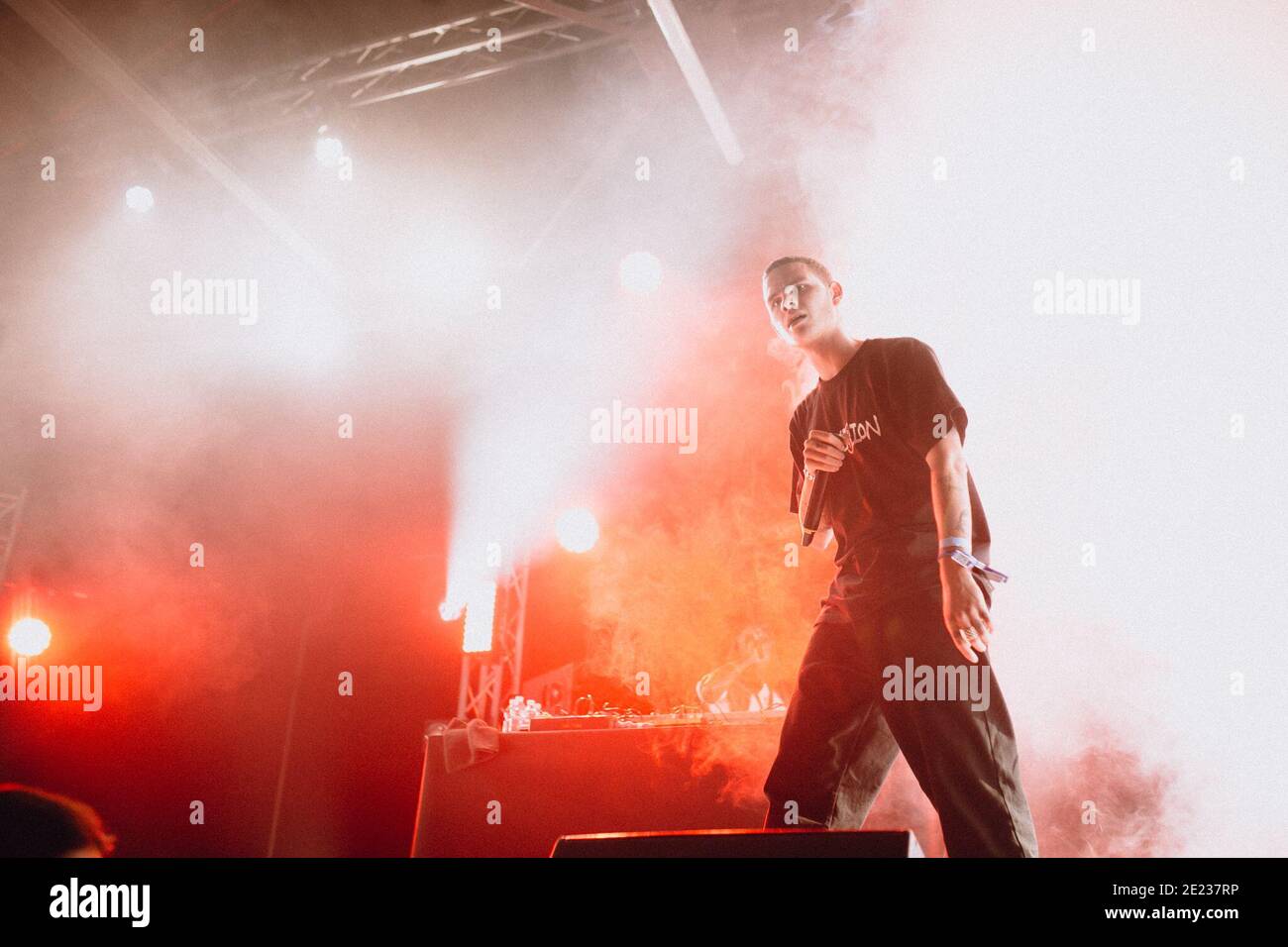 The rapper Slowthai performs live during the club to club festival in ...