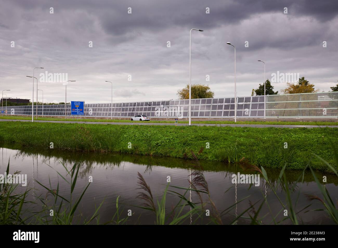 Solar noise barrier hi-res stock photography and images - Alamy