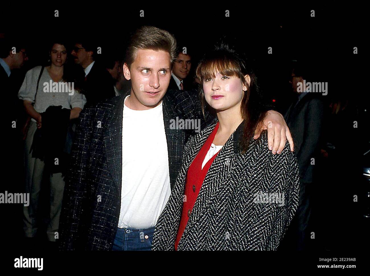 Emilio Estevez And Demi Moore 1985. Credit: Ralph Dominguez/MediaPunch ...