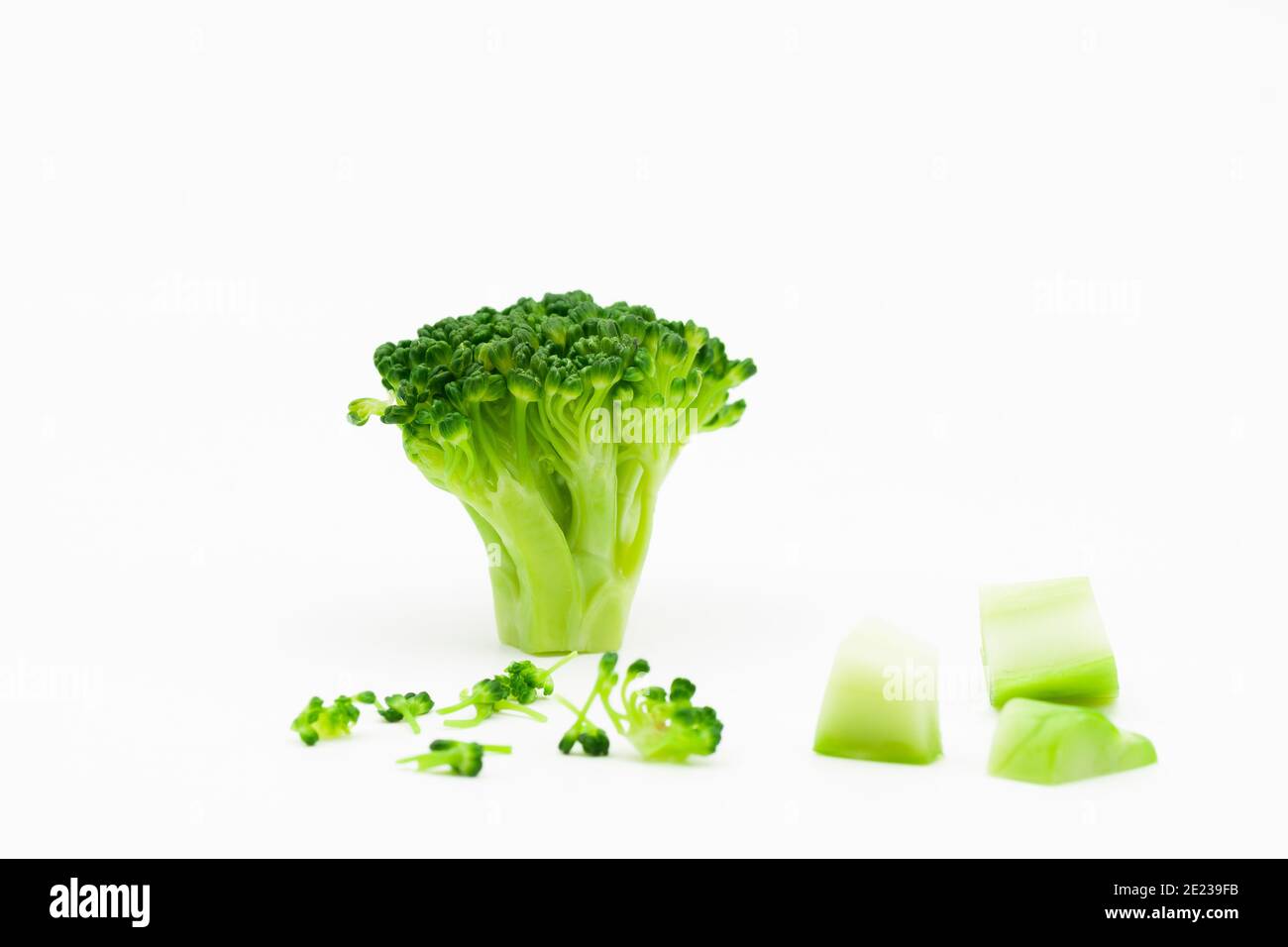 Broccoli isolated on a white background Stock Photo - Alamy