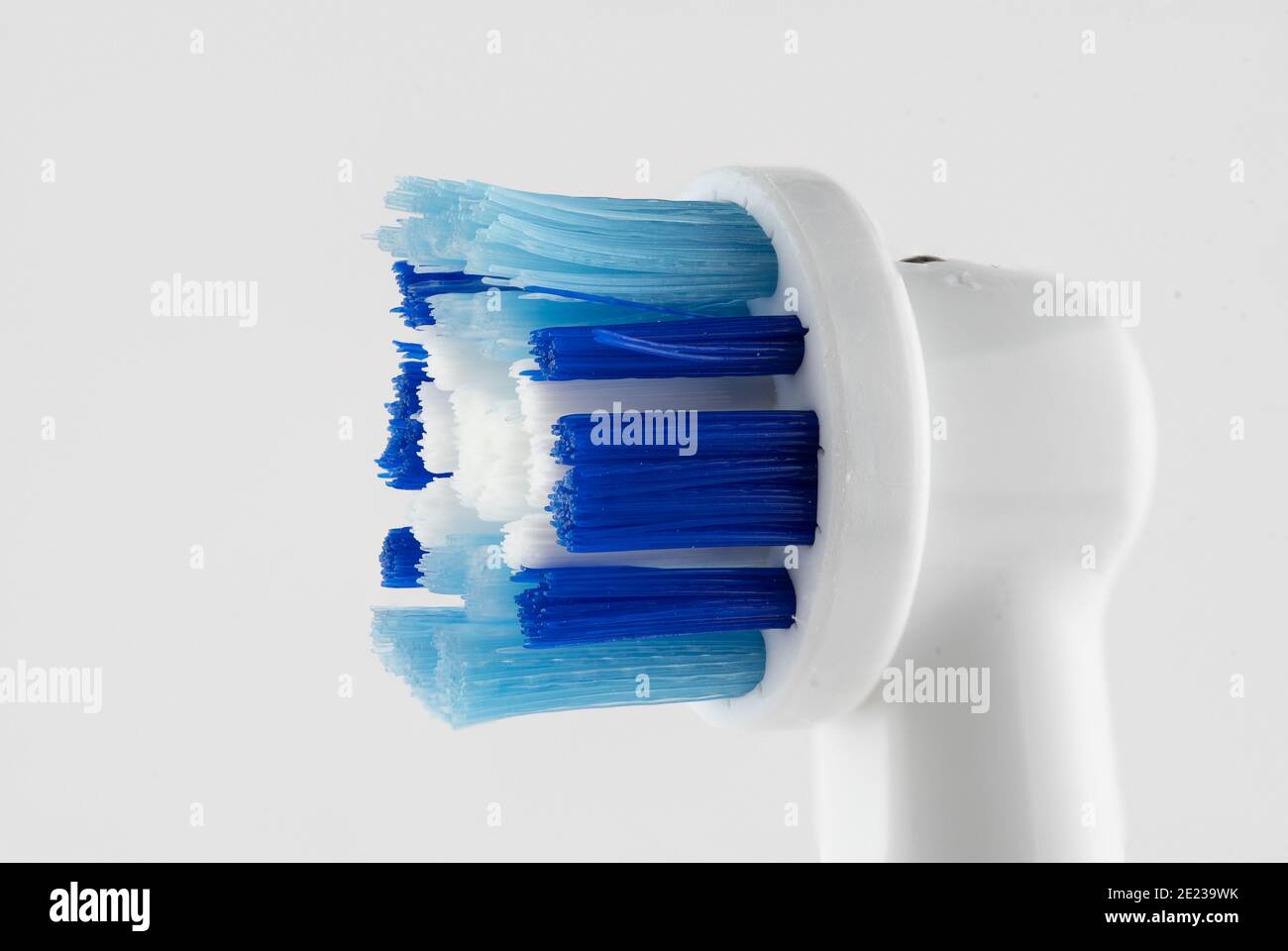 Close macro image of an electric toothbrush head Stock Photo - Alamy