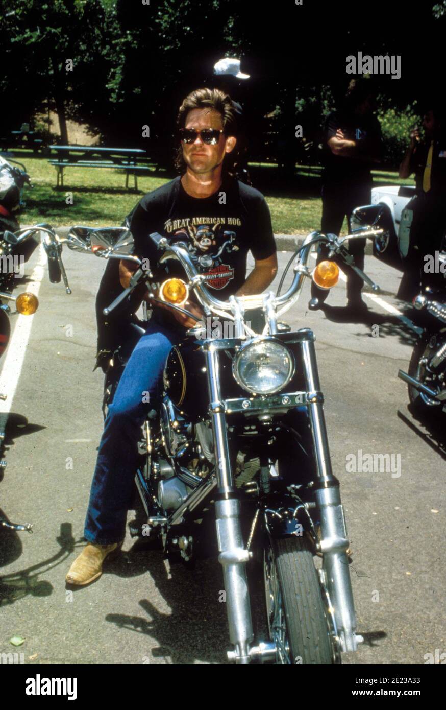 Kurt Russell On A Motorcycle Credit: Ralph Dominguez/MediaPunch Stock ...