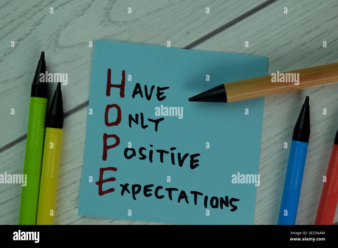 Have only positive expectations hi-res stock photography and images - Alamy