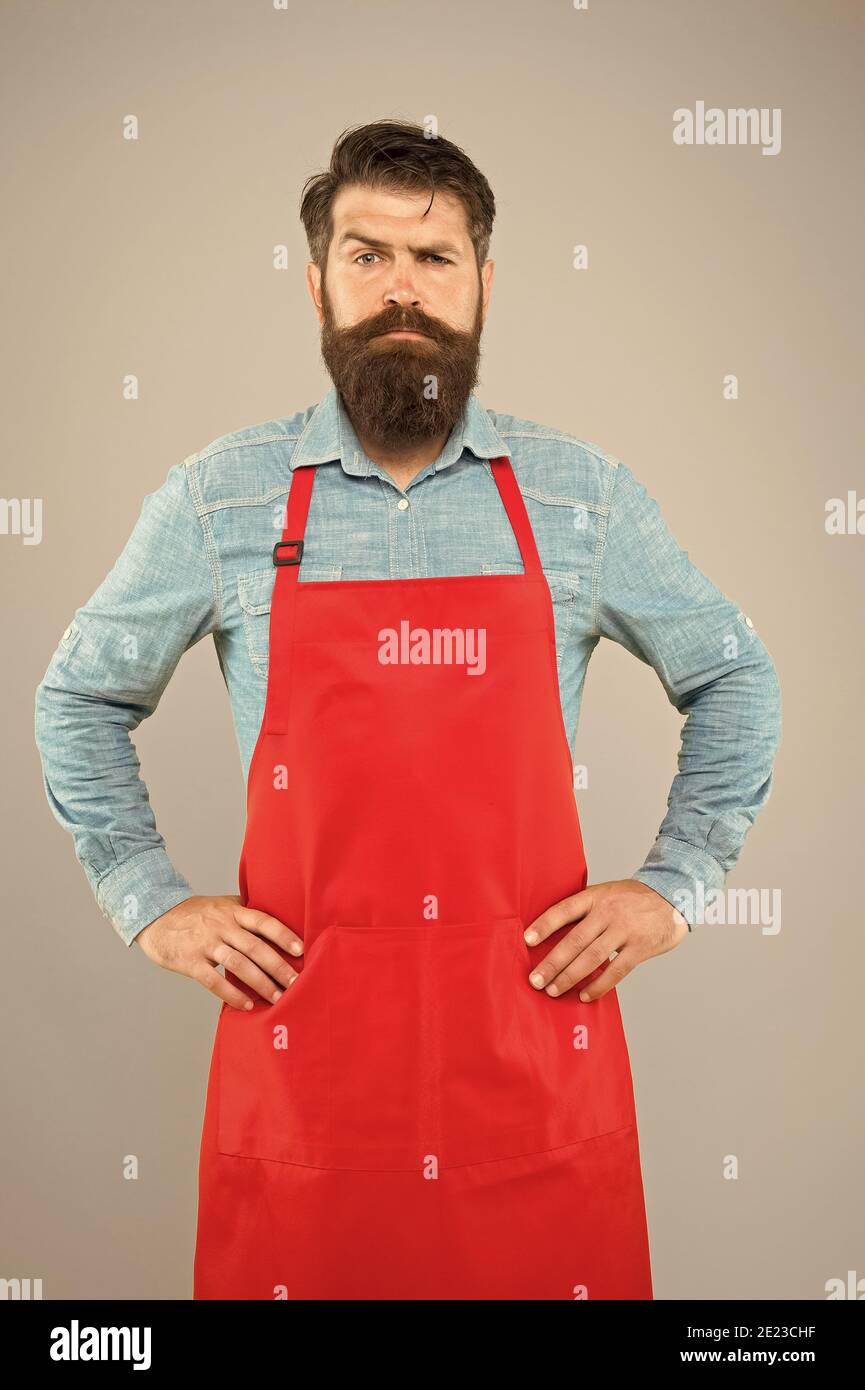 Bearded chef waiter wearing hi-res stock photography and images - Alamy