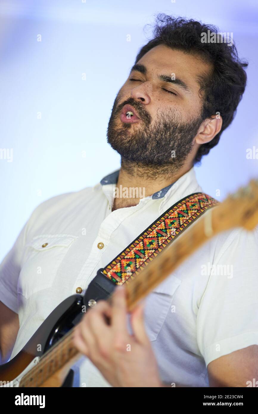 Male musician singing passionately in hi-res stock photography and ...