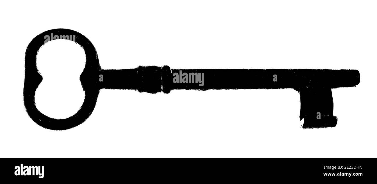 Key isolated on white background with clipping path Stock Photo - Alamy