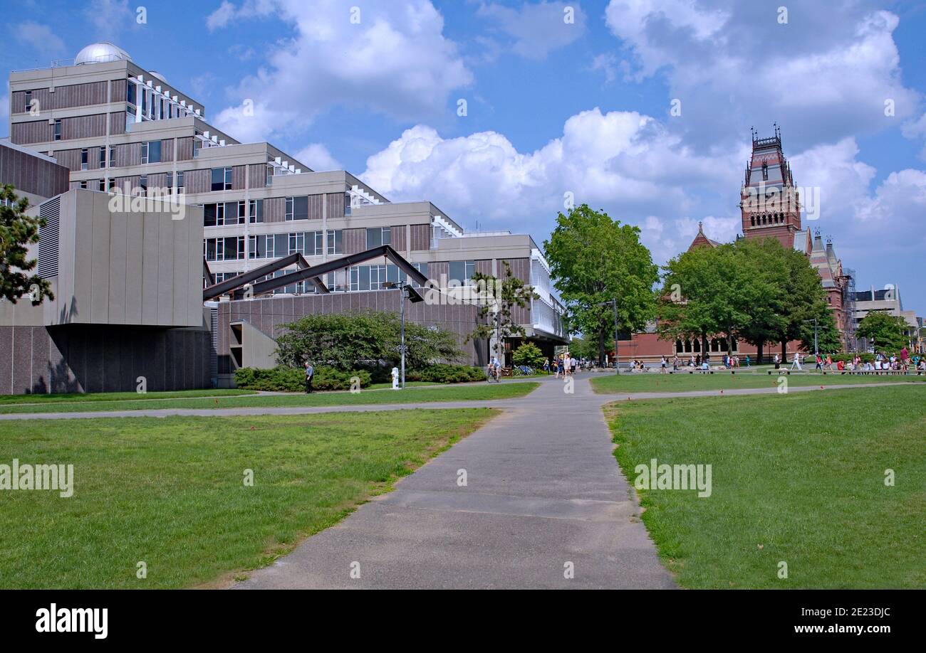 Harvard university campus view hi-res stock photography and images - Alamy