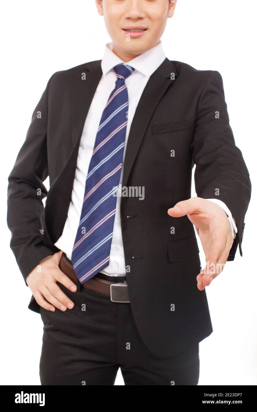 Asian handshake partnership hi-res stock photography and images - Alamy