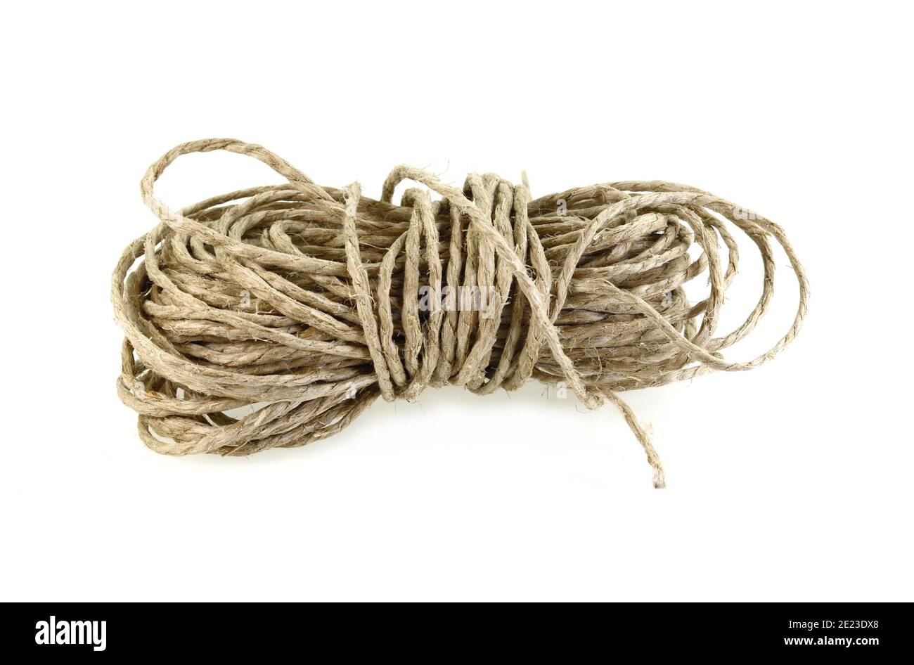 Tin rope isolated on white background, closeup Stock Photo - Alamy