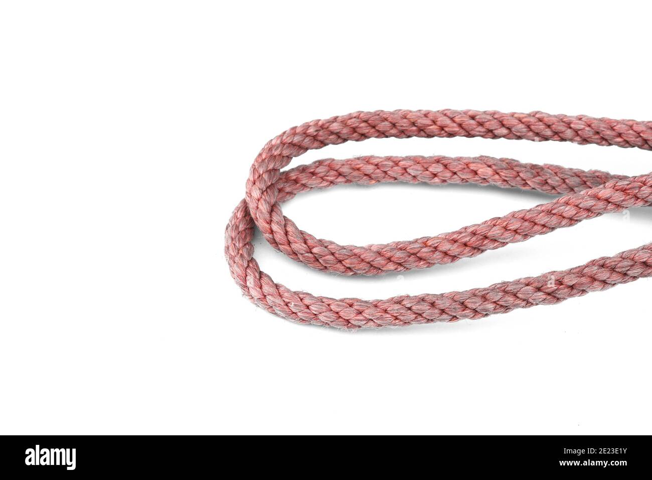 Rope on white background isolated Stock Photo - Alamy