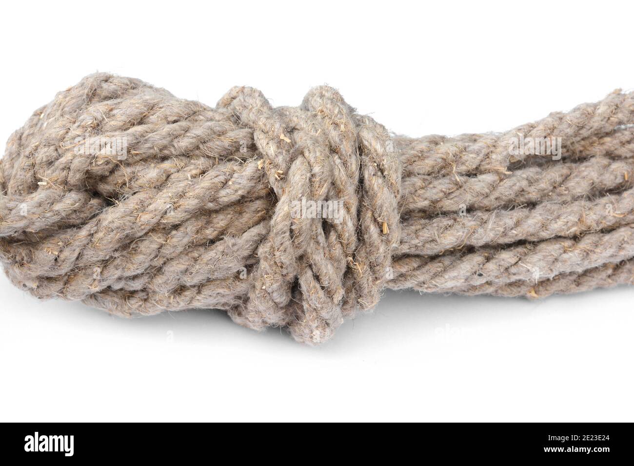 Rope on white background isolated Stock Photo - Alamy
