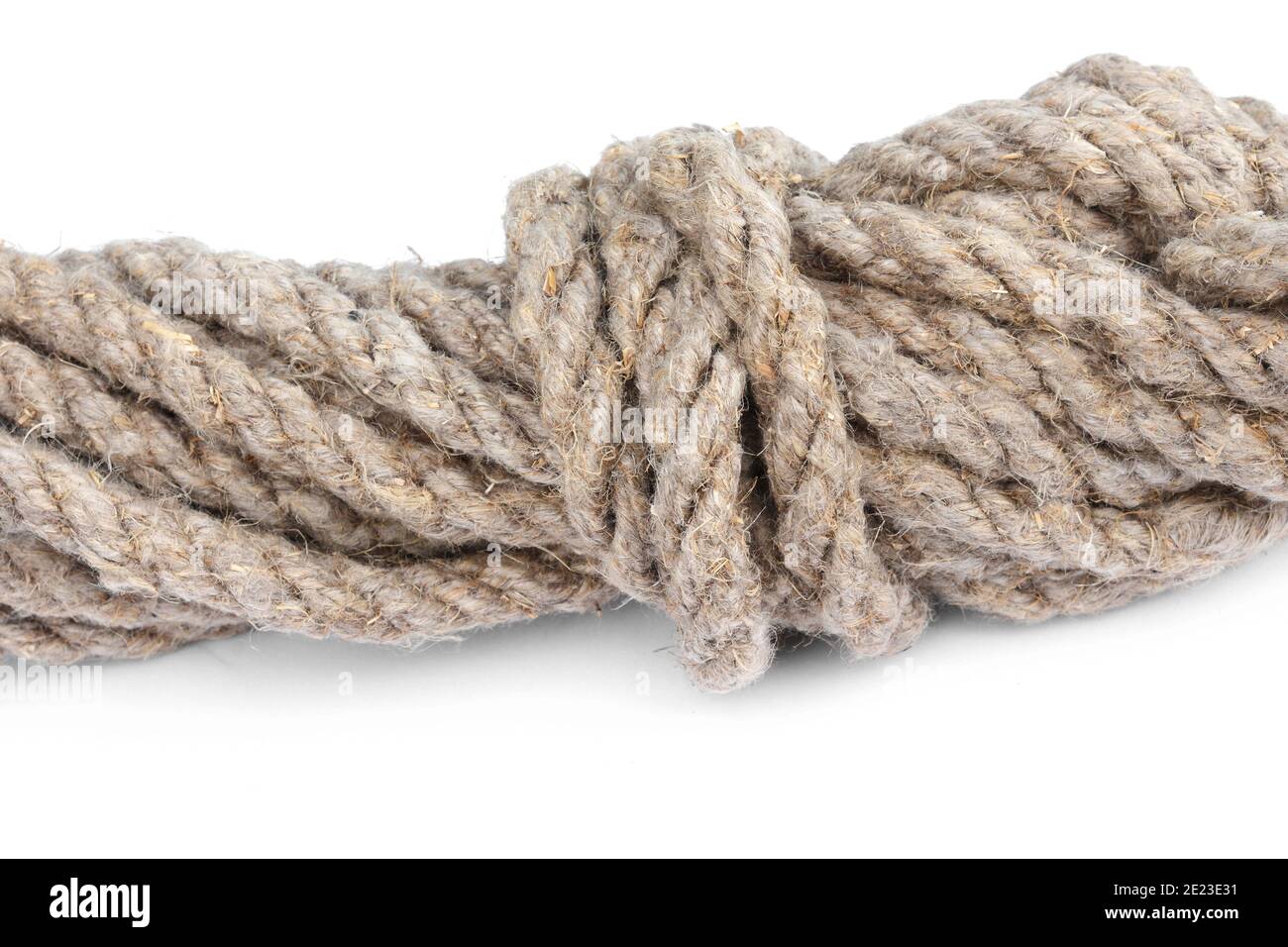 Rope on white background isolated Stock Photo - Alamy