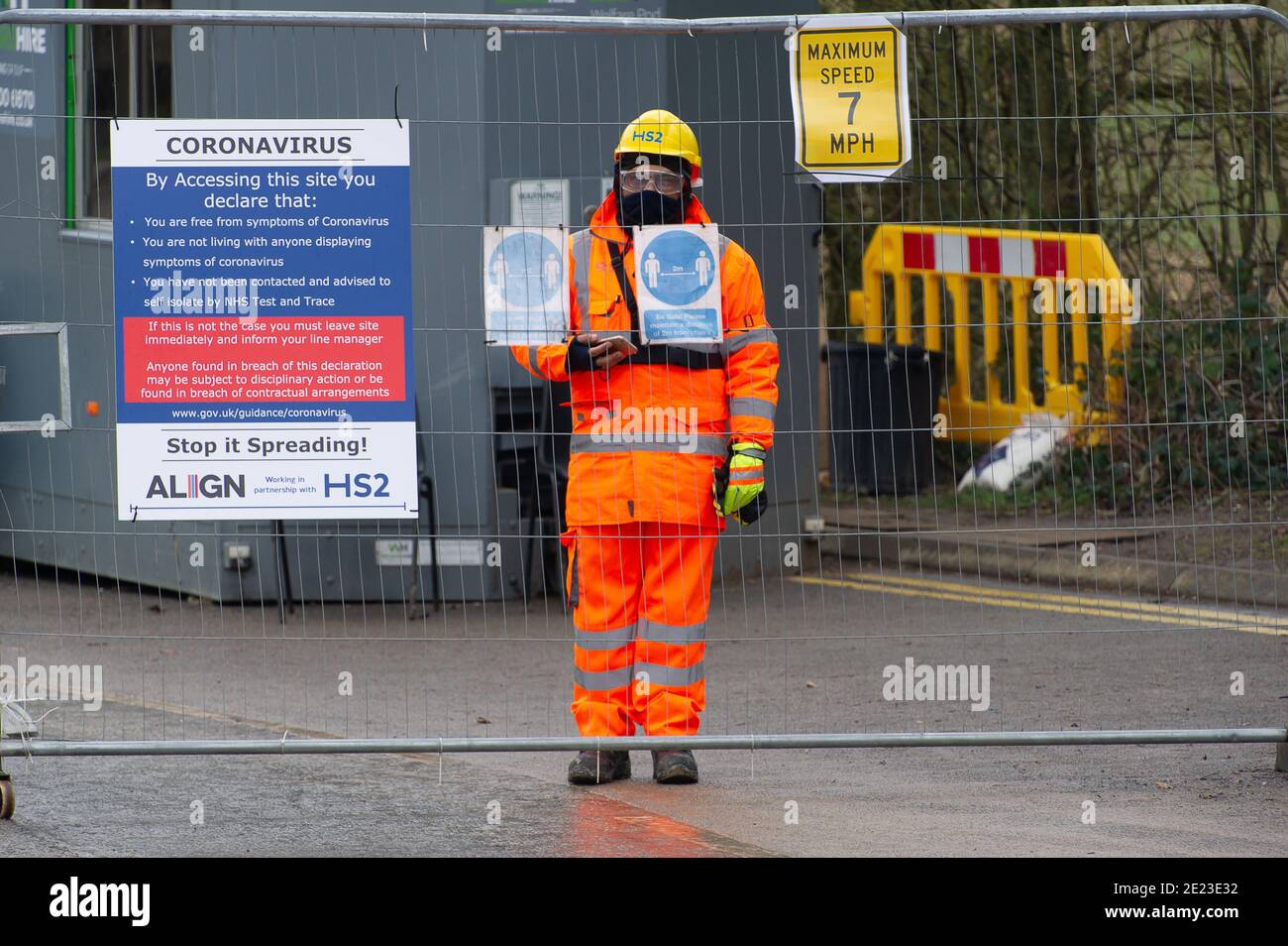Hs2 construction workers hi-res stock photography and images - Alamy