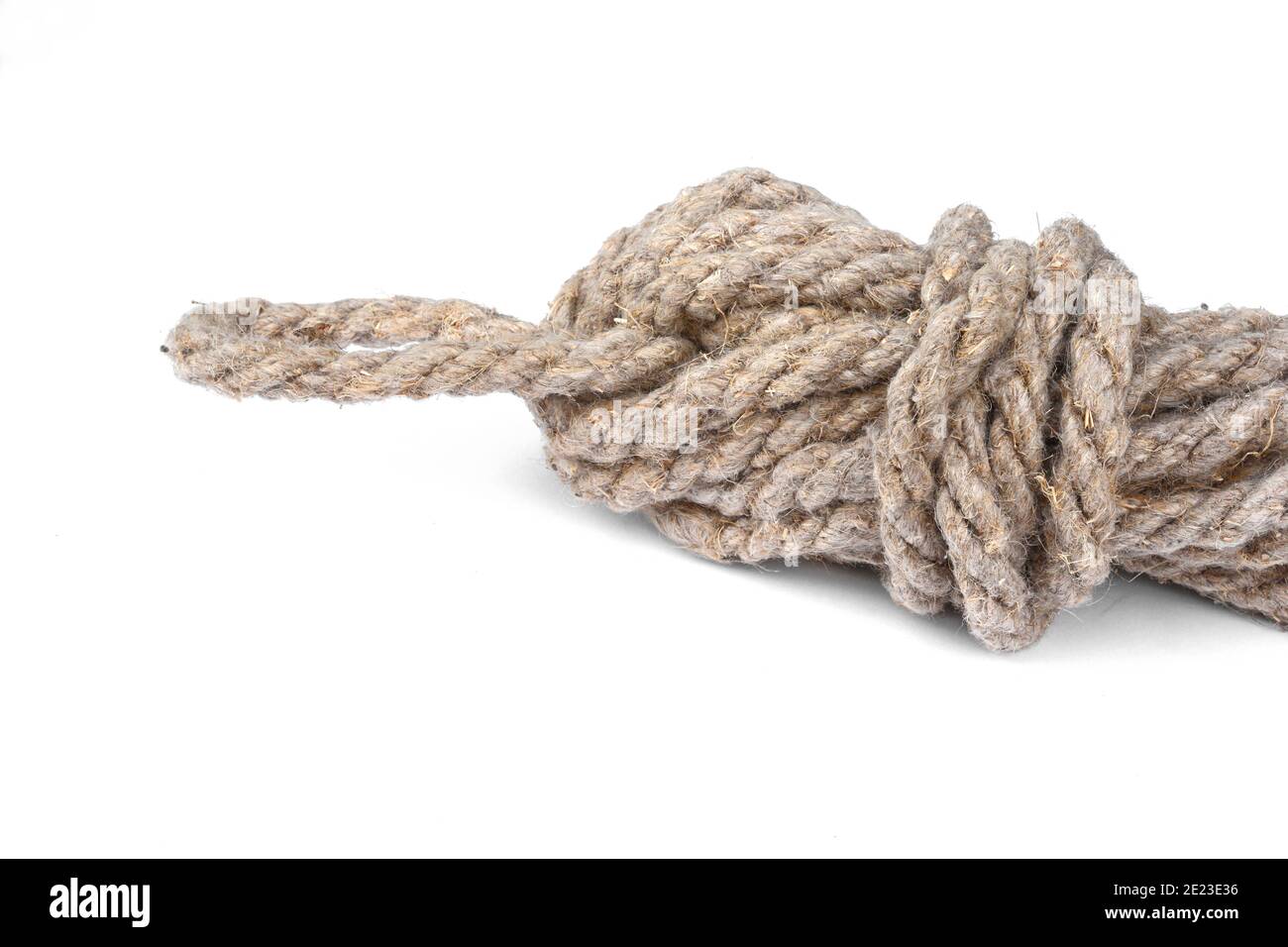 Rope on white background isolated Stock Photo - Alamy