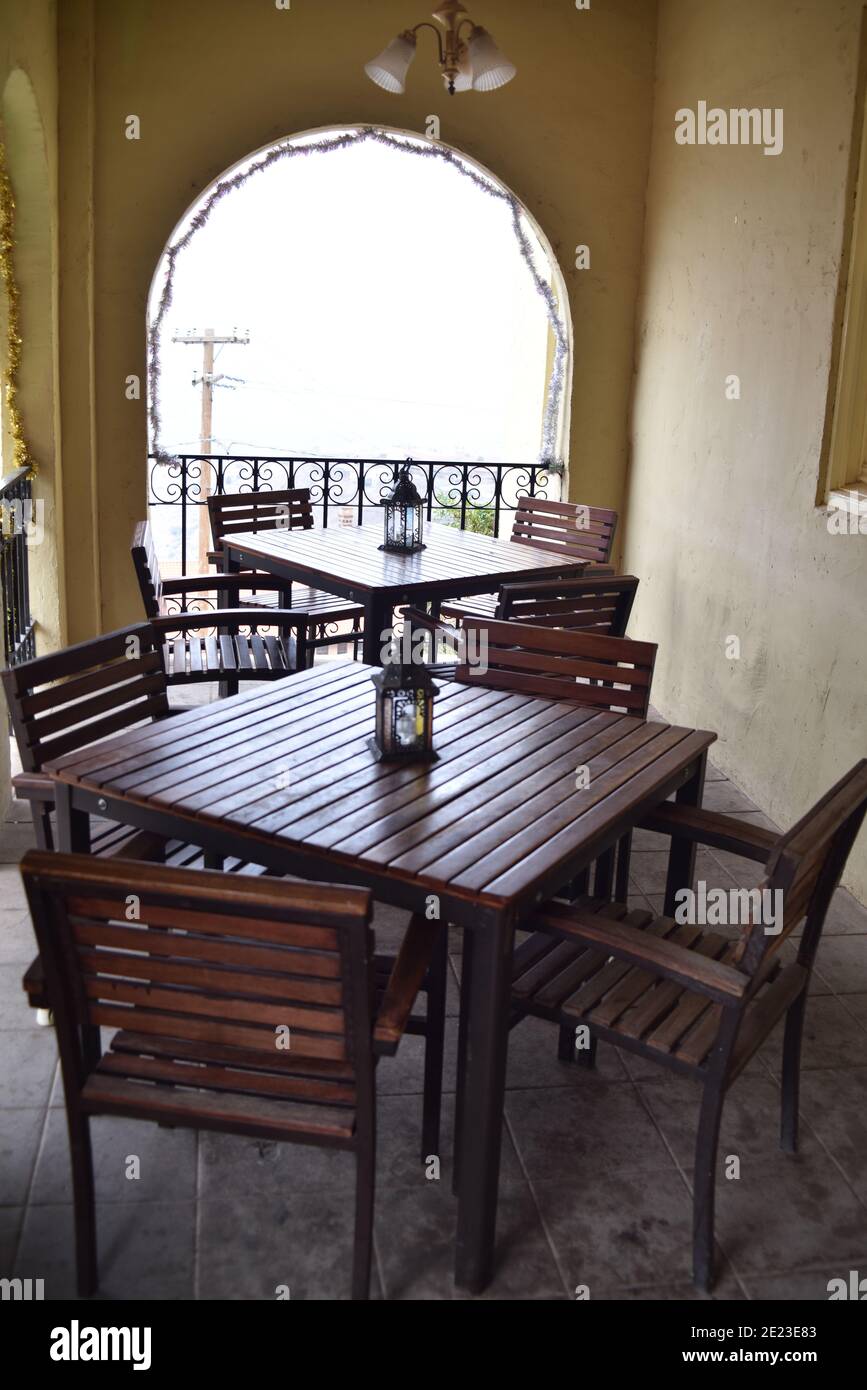 Jerome, AZ. U.S.A. 12/12/2020. Formally a hospital, the Grand Hotel and ...