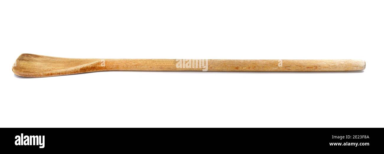 Wooden spoon isolated on white background. Mixing spoon Stock Photo - Alamy