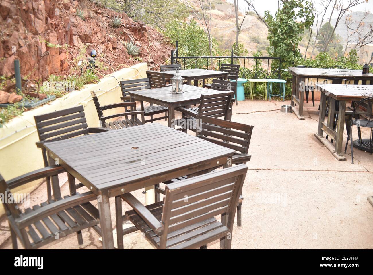 Jerome, AZ. U.S.A. 12/12/2020. Formally a hospital, the Grand Hotel and ...