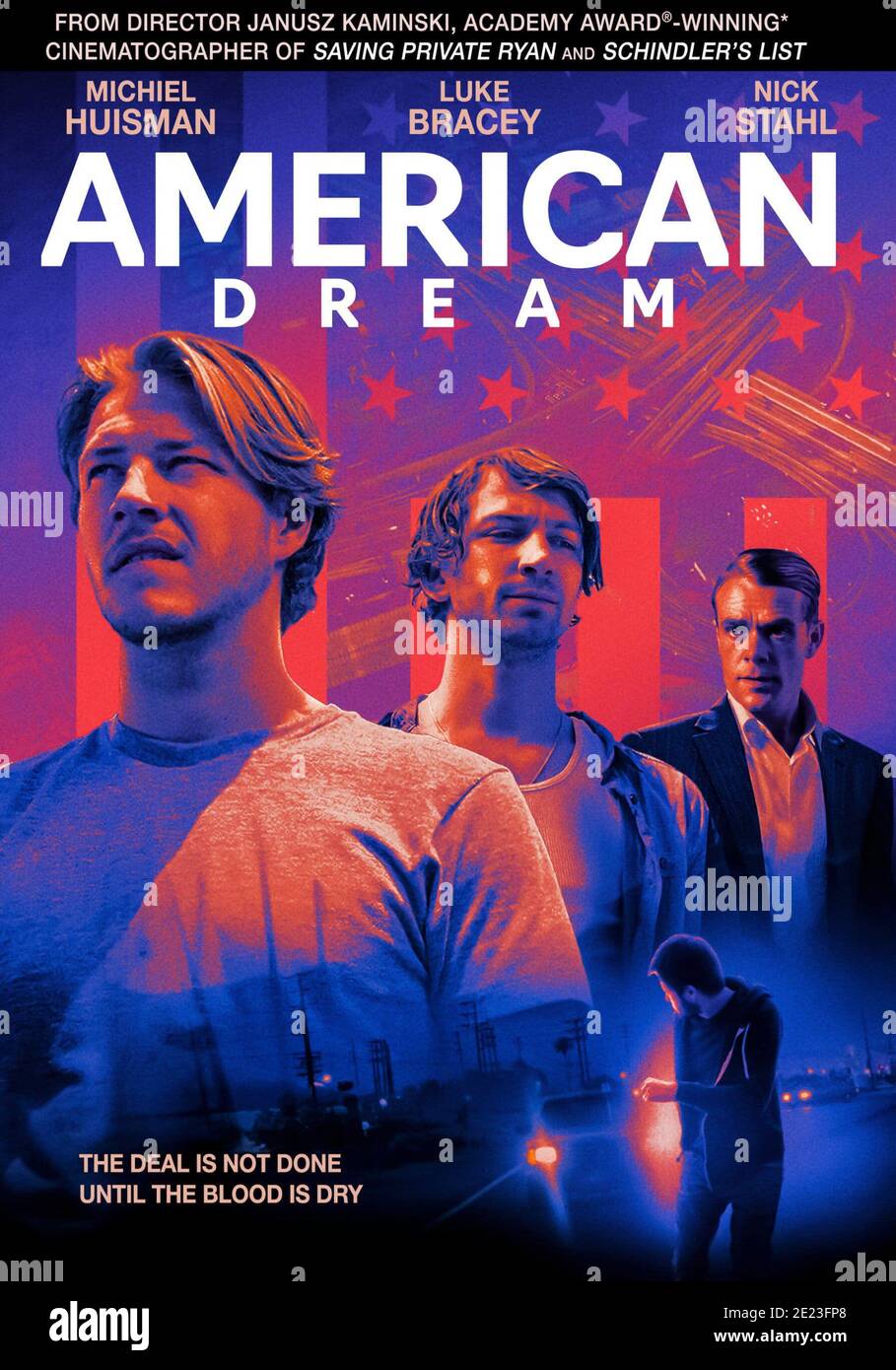 AMERICAN DREAM, poster, large figures from left: Luke Bracey, Michiel ...