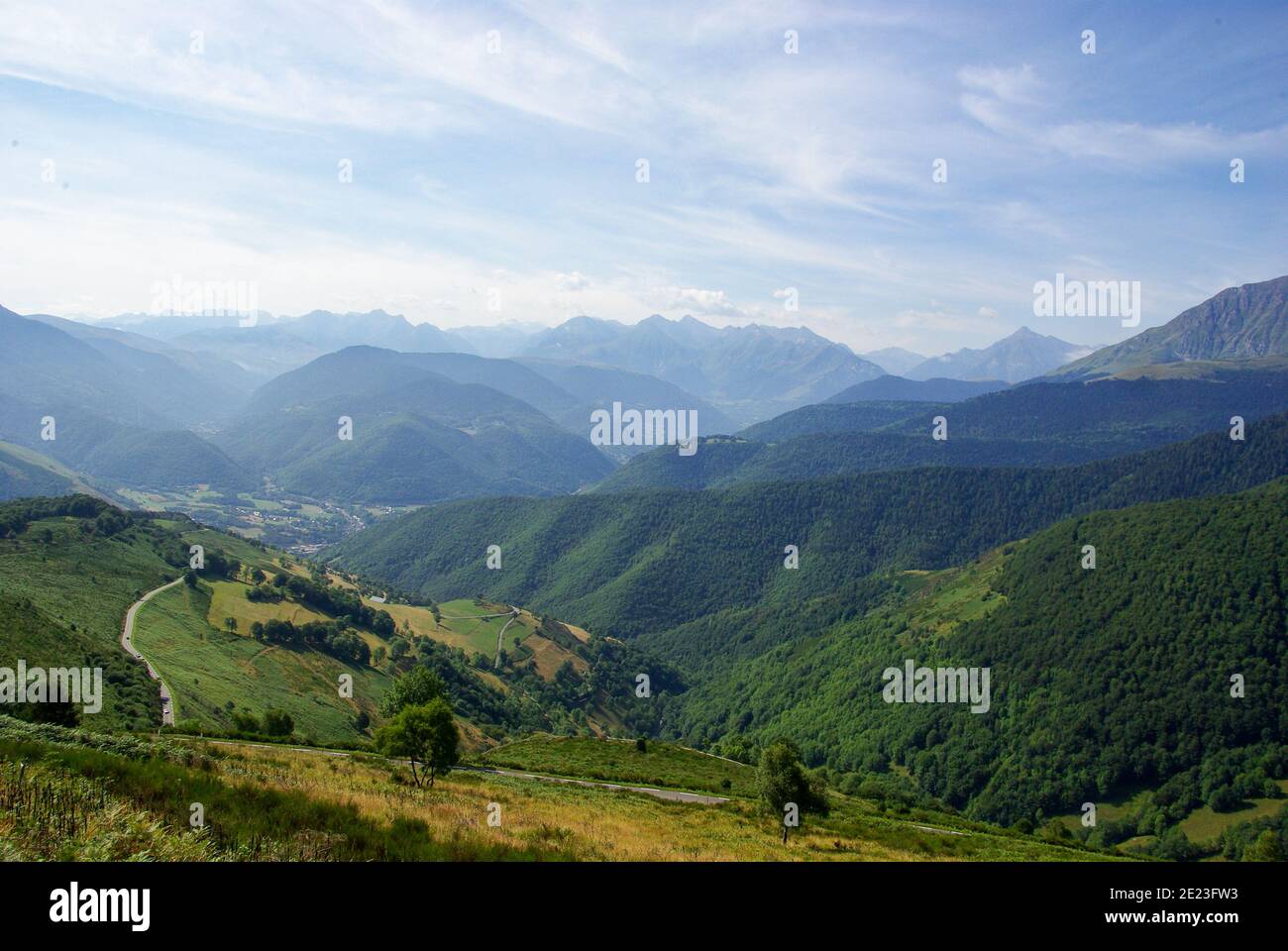 Summer scenery in the French Pyrenees Stock Photo - Alamy