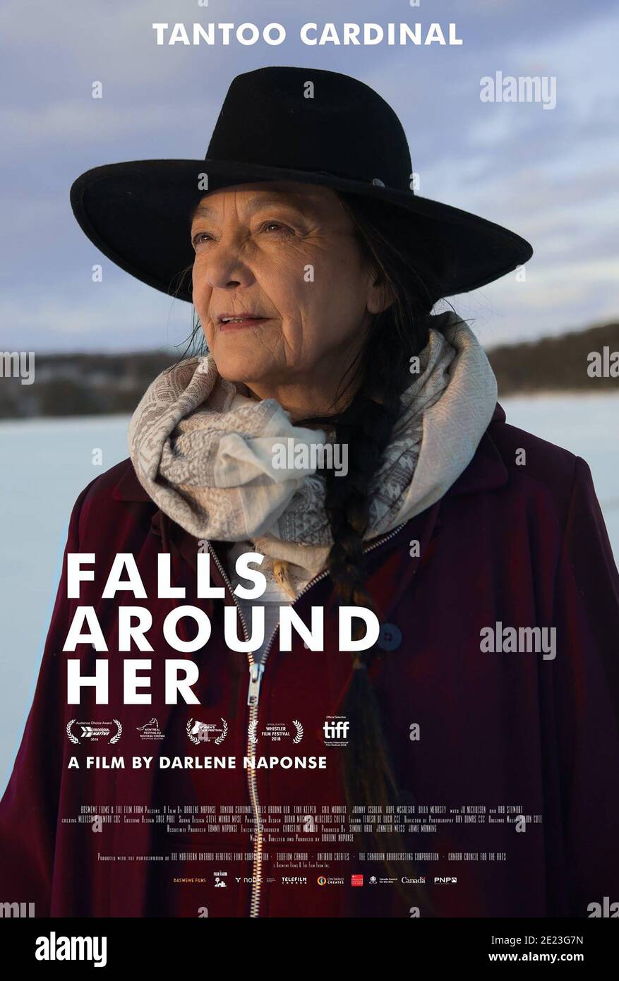 FALLS AROUND HER, US poster, Tantoo Cardinal, 2018. © Samuel Goldwyn ...