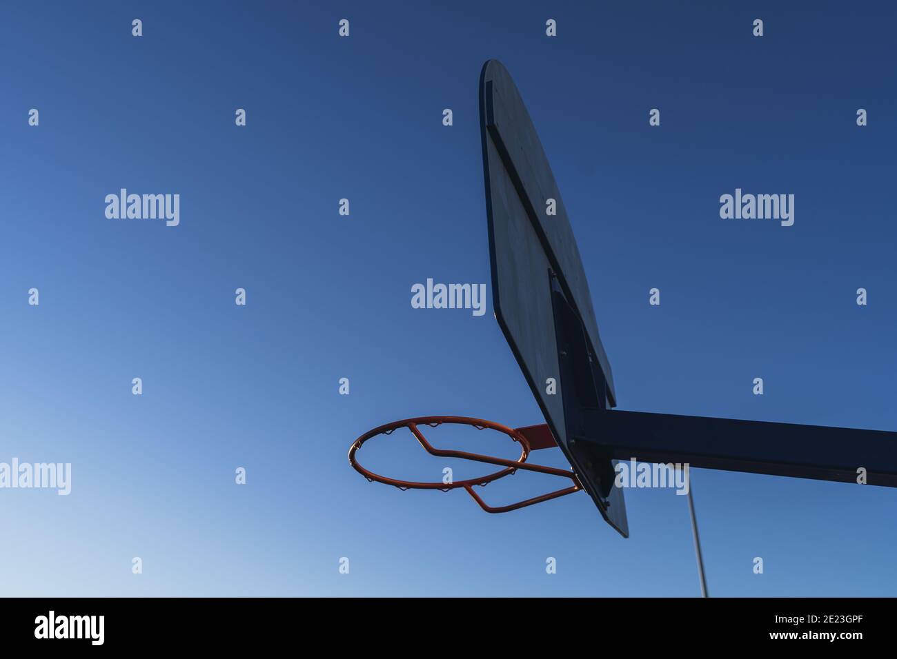 Basketball hoop without net hi-res stock photography and images - Alamy