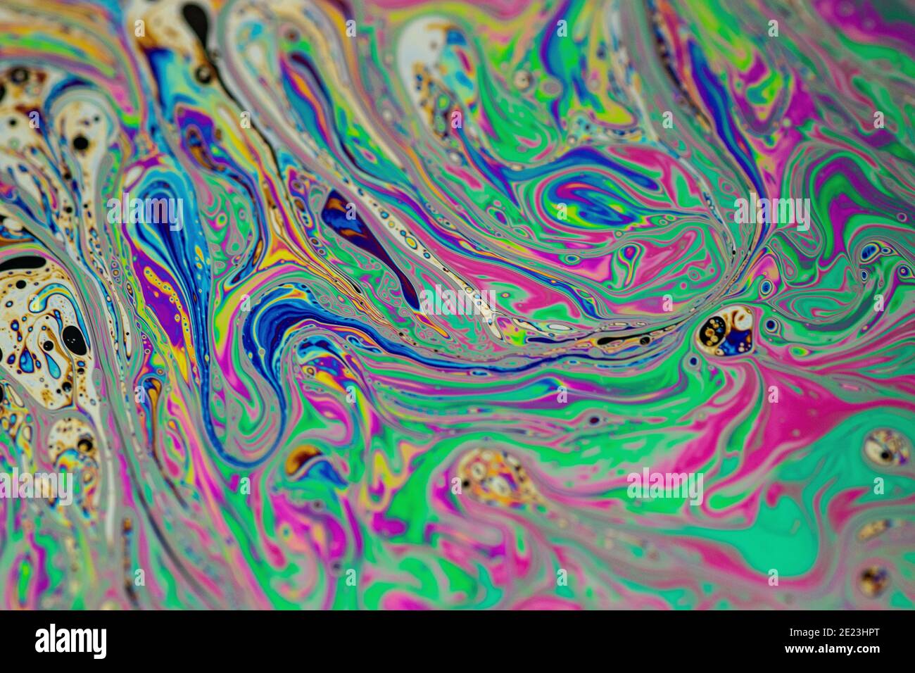 Colorful liquid art painting background effect Stock Photo - Alamy