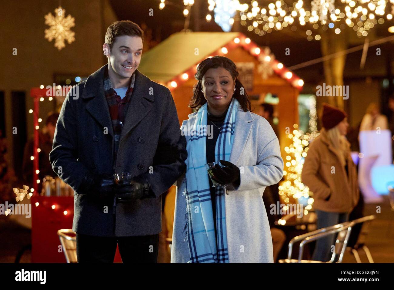 TAKING A SHOT AT LOVE, from left: Andrew Dunbar, Heather-Claire Nortey, (aired Jan. 2, 2021 ...