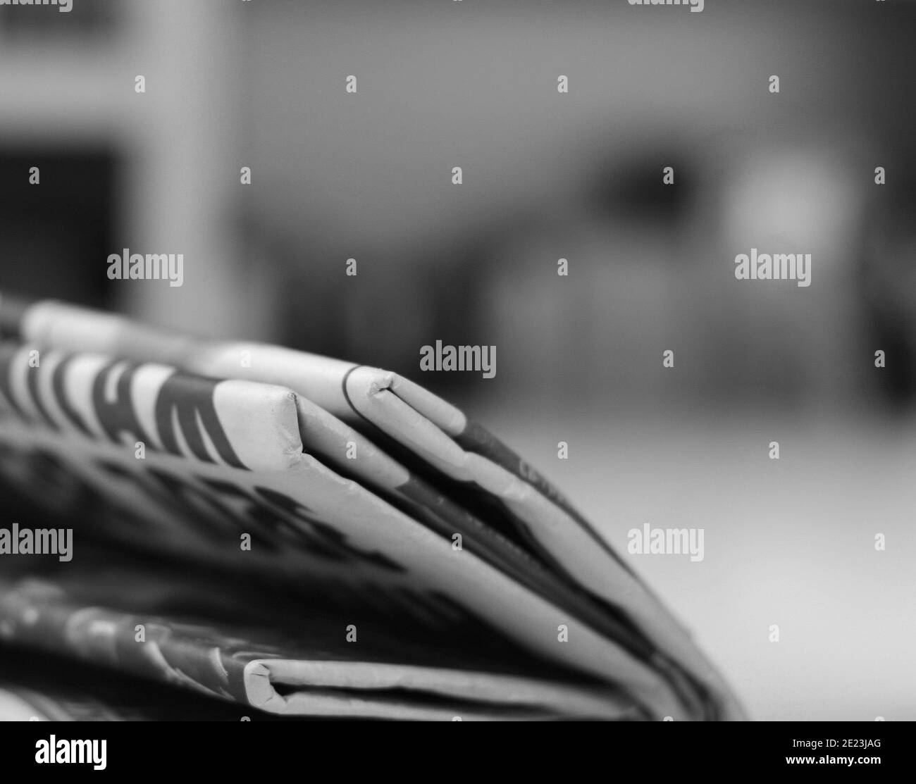 Newspapers folded and stacked concept for global communications ...