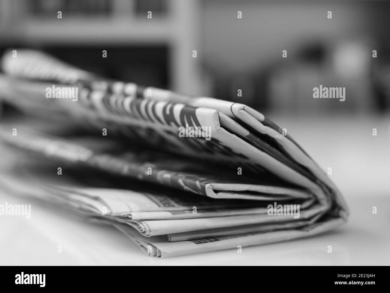 Newspapers folded and stacked concept for global communications ...