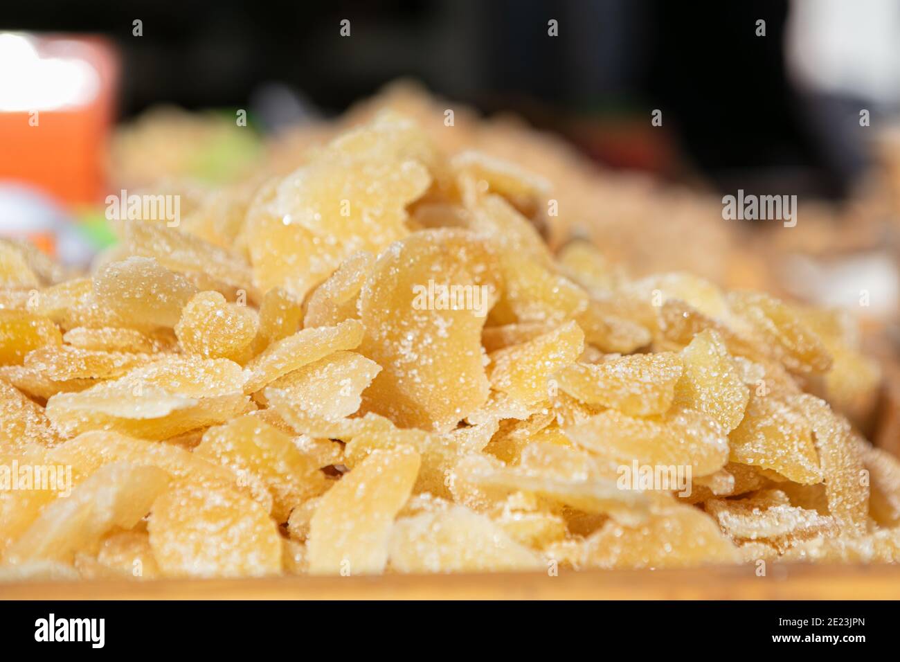 Piles of candied ginger in a market Stock Photo - Alamy