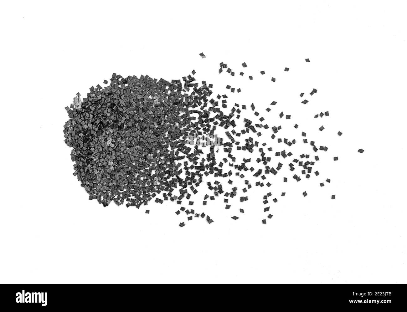 Gunpowder for a military or hunting rifle. Pile gunpowder, black powder ...