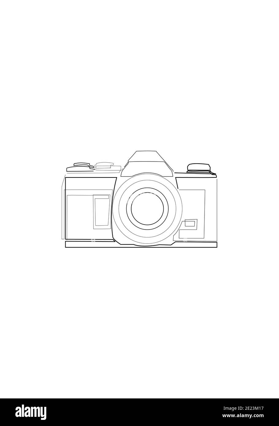 Camera Simple Line Drawing