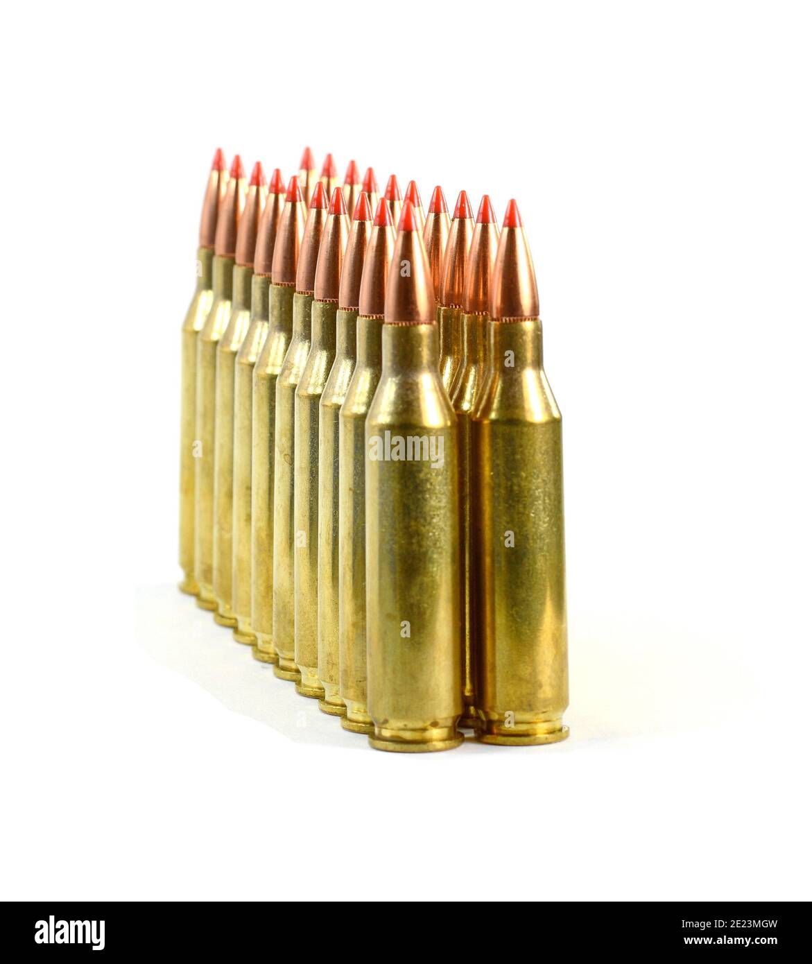 Hunting ammunition, caliber 243 Stock Photo - Alamy