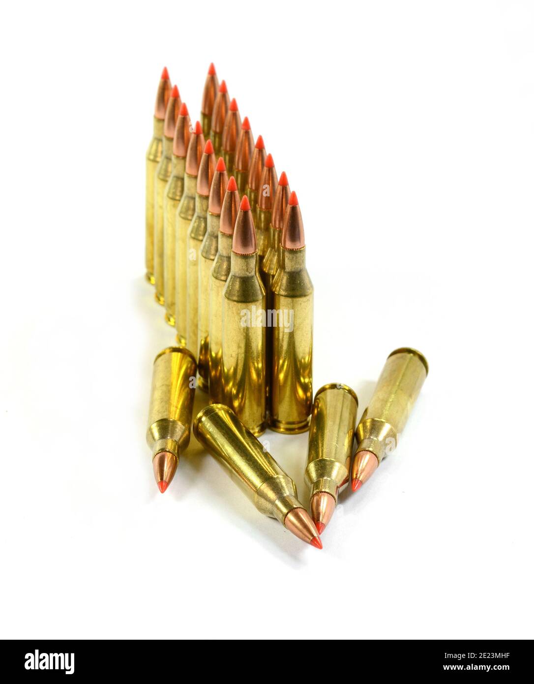 Hunting ammunition, caliber 243 Stock Photo - Alamy