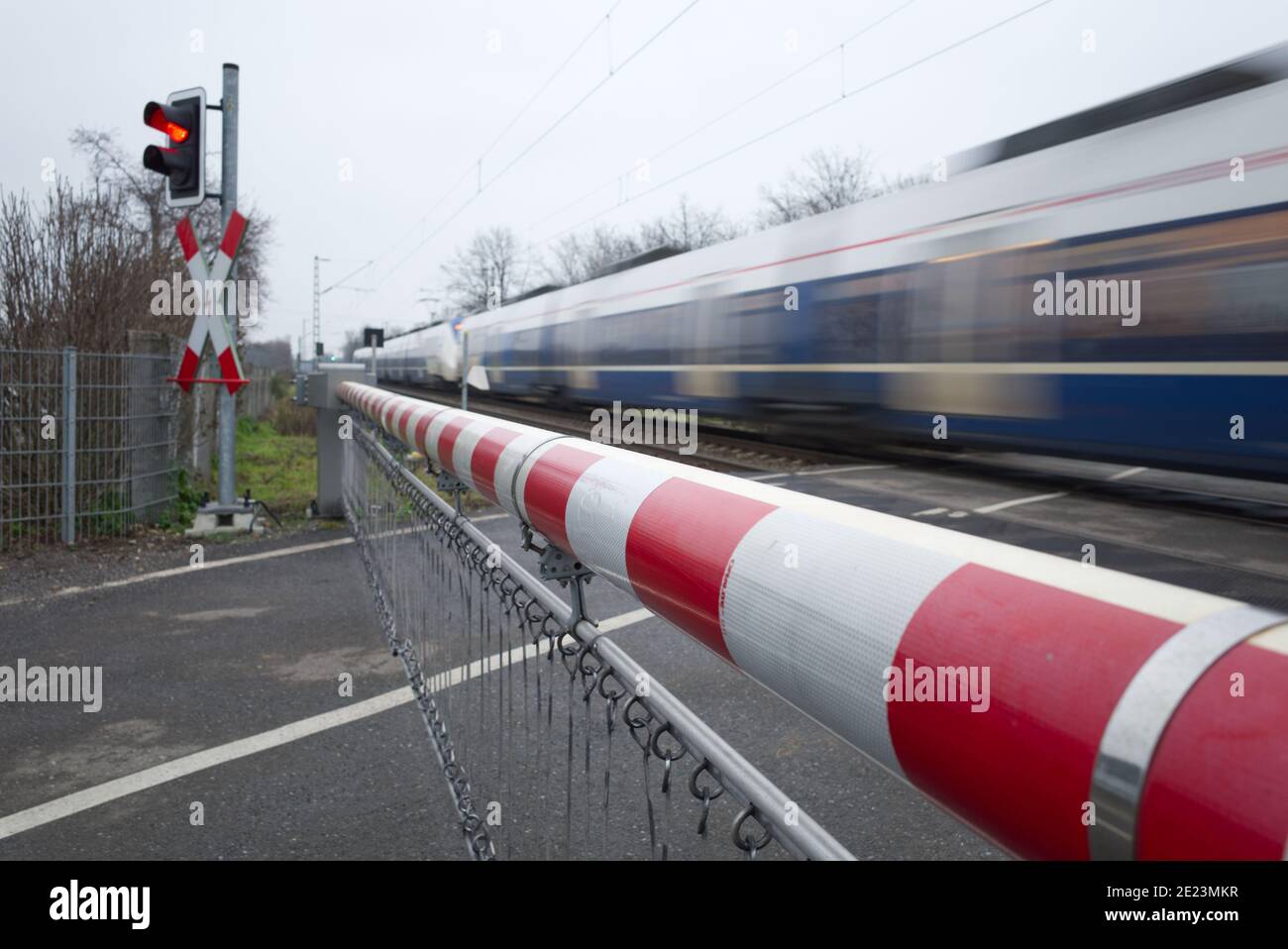 Level crossing barrier machine hi-res stock photography and images - Alamy