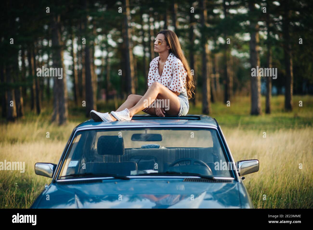 Car roof 80s hi-res stock photography and images - Alamy
